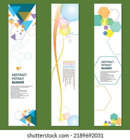 Potrait Pack Abstract Banner Background Vector Stock Vector (Royalty ...
