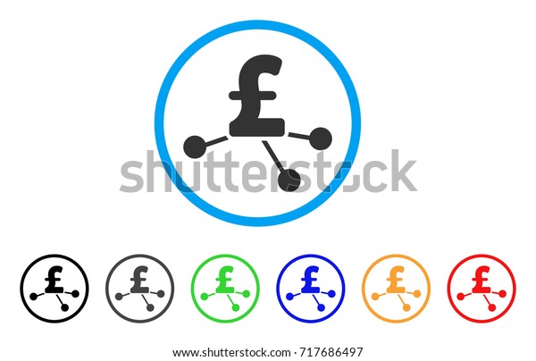 Pound Bank Branches Rounded Icon Style Stock Vector (Royalty Free ...