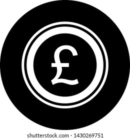 Pound Icon Trendy Style Isolated Background Stock Vector (Royalty Free ...