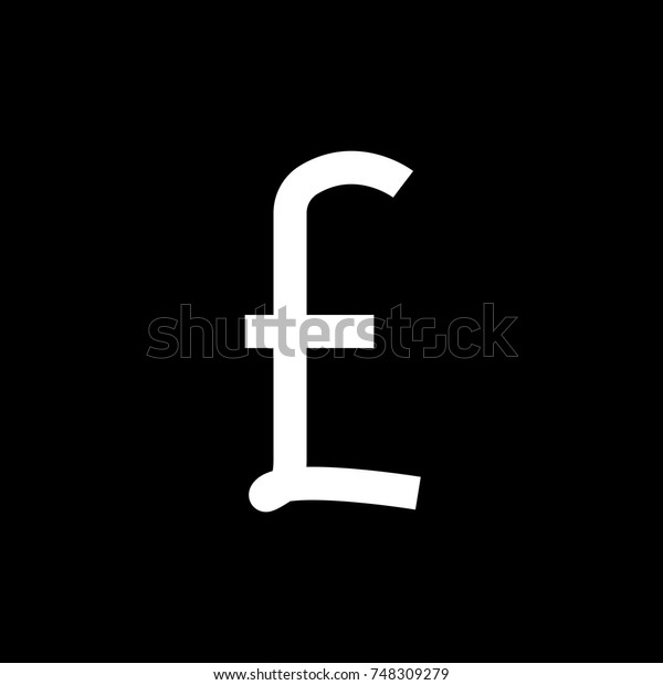 Pound Sign Black Background Vector Stock Vector (Royalty Free ...