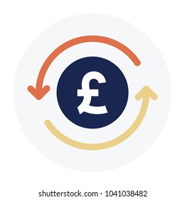 Pound Sign Flat Graphic Design: vector de stock (libre de regalías ...