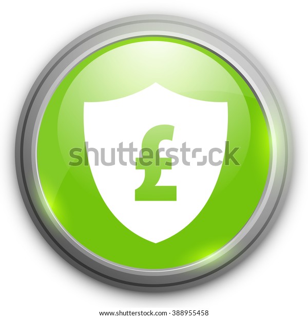 Pound Sign Shield Icon Protection Emblem Stock Vector (Royalty Free ...