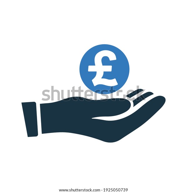 Pound Sterling Hand Icon Vector Graphics Stock Vector (Royalty Free ...