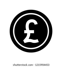 Pound Sterling Icon Vector Stock Vector (Royalty Free) 1215904453