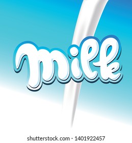 Pour Milk Design Vector Illustration Stock Vector (Royalty Free ...