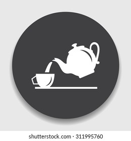 Pouring Tea Icon Stock Vector (Royalty Free) 311995760
