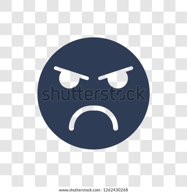 Pouting Emoji Icon Trendy Pouting Emoji Stock Vector (Royalty Free ...