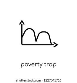 Poverty Trap Icon Trendy Modern Flat Stock Vector (Royalty Free ...