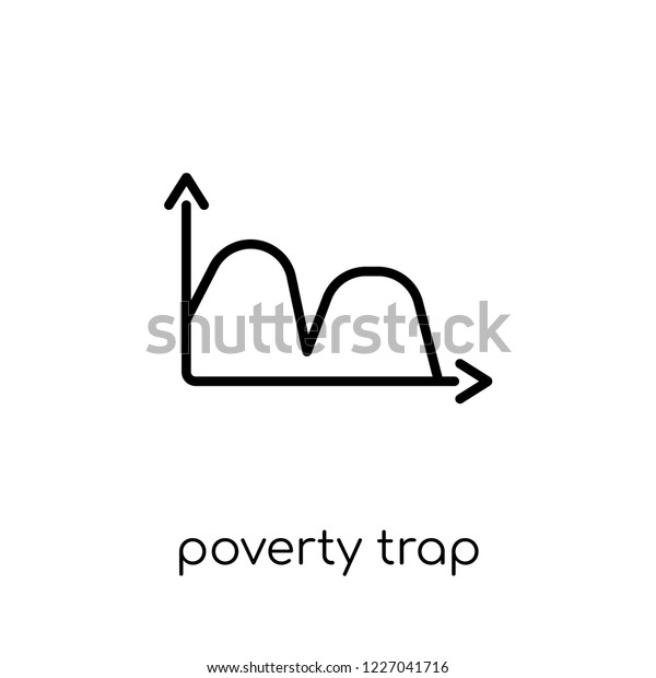 Poverty Trap Icon Trendy Modern Flat Stock Vector (Royalty Free ...