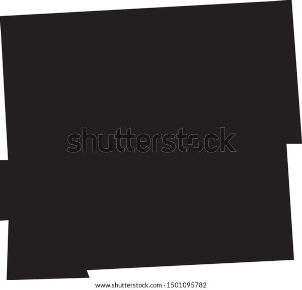 Powder River County Map Montana State Stock Vector (Royalty Free ...