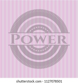 Power Badge Pink Background Stock Vector (Royalty Free) 1127078501 ...