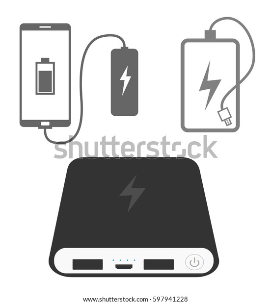 Power Bank Icons Stock Vector (Royalty Free) 597941228