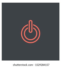 Power Button Iconstart Icon Ilustration Vector Stock Vector (Royalty ...