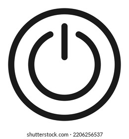 Power Button On Off Icon Shut Stock Vector (Royalty Free) 2206256537 ...