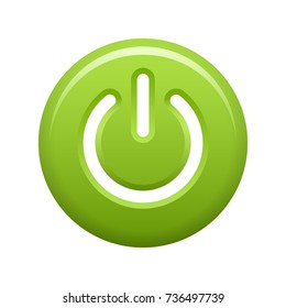 Power Button Realistic Icons Collection Professional Stock Vector ...