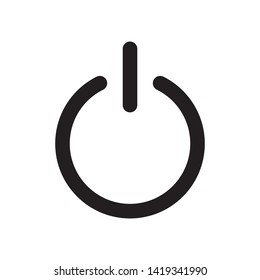 Power Button Switch Off Power Vector Stock Vector (Royalty Free ...