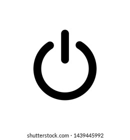Power Button Symbol Icon Vector Illustration Stock Vector (Royalty Free ...
