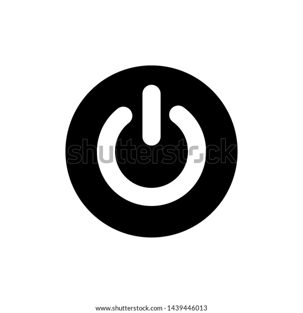 Power Button Symbol Icon Vector Illustration Stock Vector (Royalty Free ...