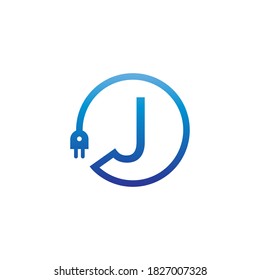 Power Cable Forming Letter J Logo Stock Vector (Royalty Free ...