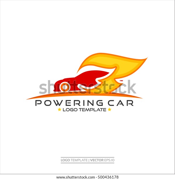 Power Car Logo Template Vectoreps10 Stock Vector (Royalty Free) 500436178