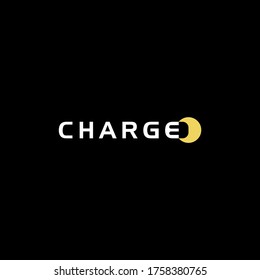 Power Charging Wordmark Logo Vector Template Stock Vector (Royalty Free ...