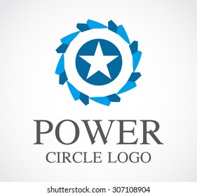 Power Circle Star Round Energy Abstract Stock Vector (Royalty Free ...