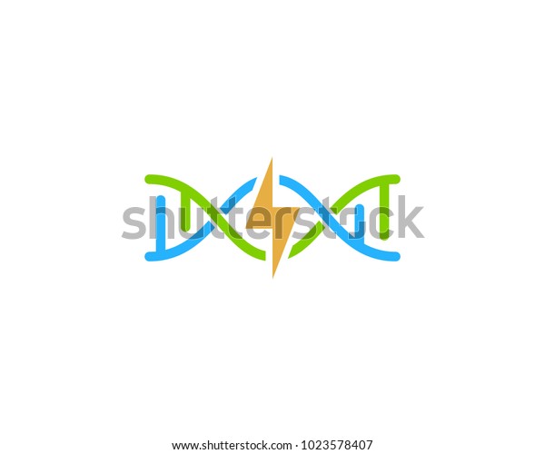 Power Dna Icon Logo Design Element Stock Vector (Royalty Free ...