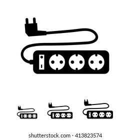 Power Extension Cord Stock Vector (Royalty Free) 413823574 | Shutterstock