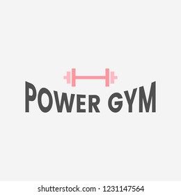 Power Gym Logo Badge Vector Stock Vector (Royalty Free) 1231147564
