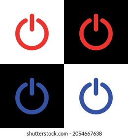 Power Icon Design Isolated Vector Illustration Stock Vector (Royalty ...