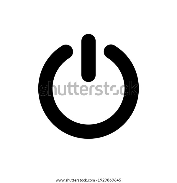 Power Icon Graphic Design Projects Stock Vector (Royalty Free) 1929869645