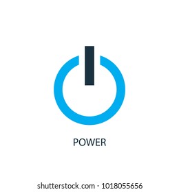Power Icon Logo Element Illustration Power Stock Vector (Royalty Free ...