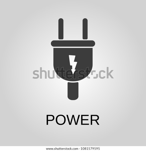 Power Icon Power Symbol Flat Design Stock Vector (Royalty Free ...