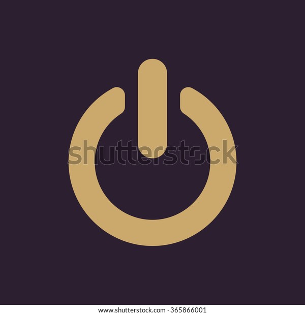 Power Icon Power Symbol Flat Vector Stock Vector (Royalty Free ...