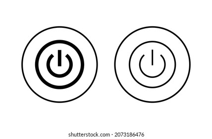 Power Icons Set Power Switch Sign Stock Vector (Royalty Free ...