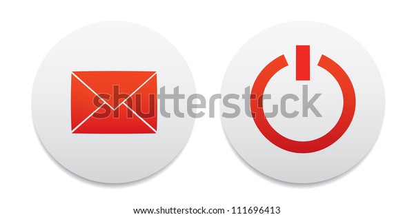 Power Mail Icons Vector Stock Vector (Royalty Free) 111696413 ...