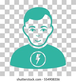Power Man Vector Pictogram Illustration Style: vector de stock (libre ...
