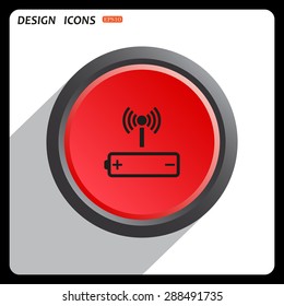 Power Management Through Wifi Network Icon Stock Vector (Royalty Free ...