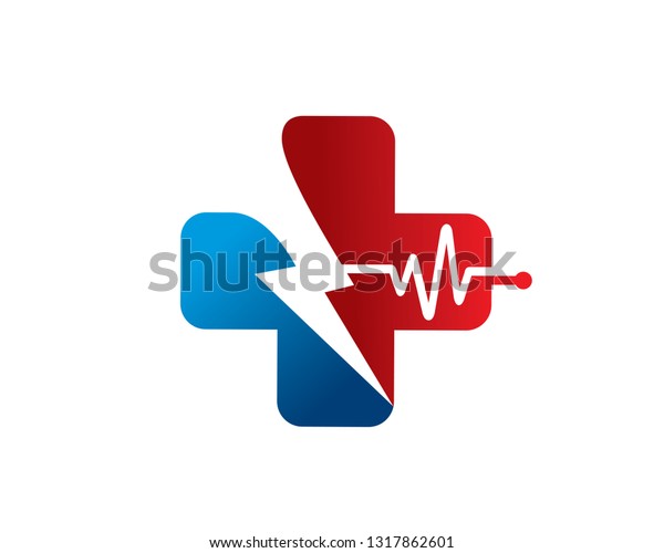 Power Medical Logo Template Icon Symbol Stock Vector (Royalty Free ...