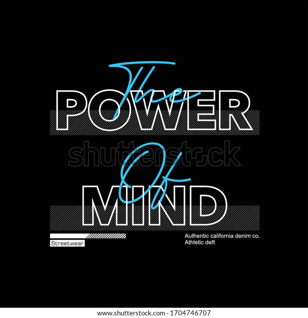 Power Mind Vintage Vector Design Stock Vector (Royalty Free) 1704746707 ...