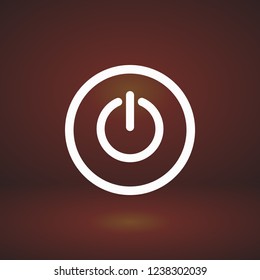 Power Off Icon Vector Stock Vector (Royalty Free) 1238302039