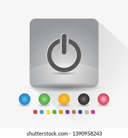 Power On Off Button Icon Sign Stock Vector (Royalty Free) 1390958243 ...