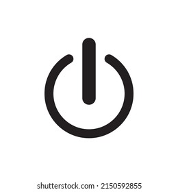 Power On Off Button Icon Isolated Stock Vector (Royalty Free ...