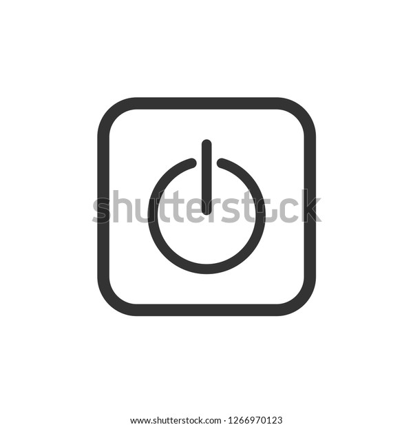 Power On Off Graphic Icon Design Stock Vector (Royalty Free) 1266970123 ...