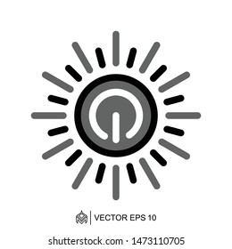 Power On Off Logo Icon Templatepower Stock Vector (Royalty Free ...