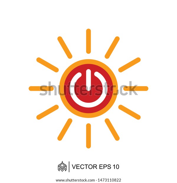 Power On Off Logo Icon Templatepower Stock Vector (Royalty Free ...