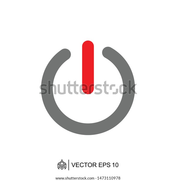 Power On Off Logo Icon Templatepower Stock Vector (Royalty Free) 1473110978