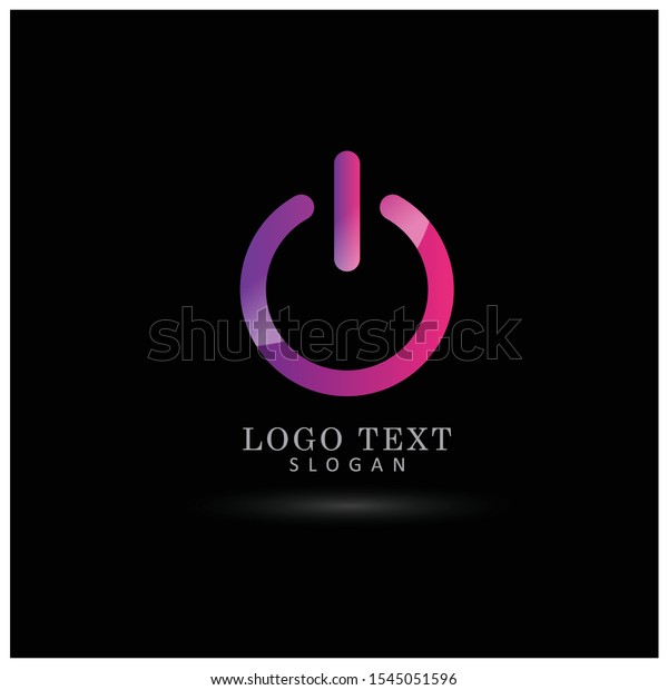 Power On Off Logo Symbol Icon Stock Vector (Royalty Free) 1545051596 ...