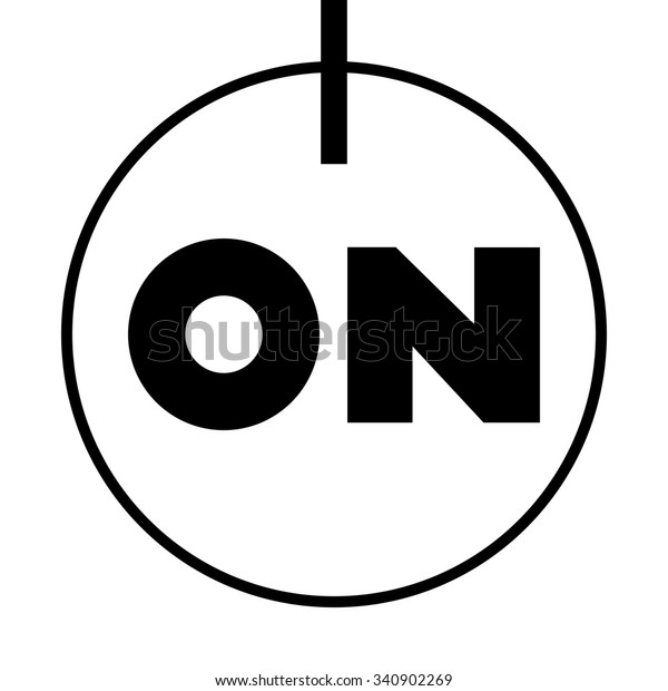Power On Symbol Stock Vector (Royalty Free) 340902269