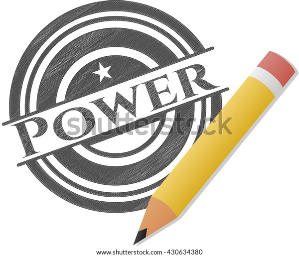 Power Pencil Draw Stock Vector (Royalty Free) 430634380 | Shutterstock